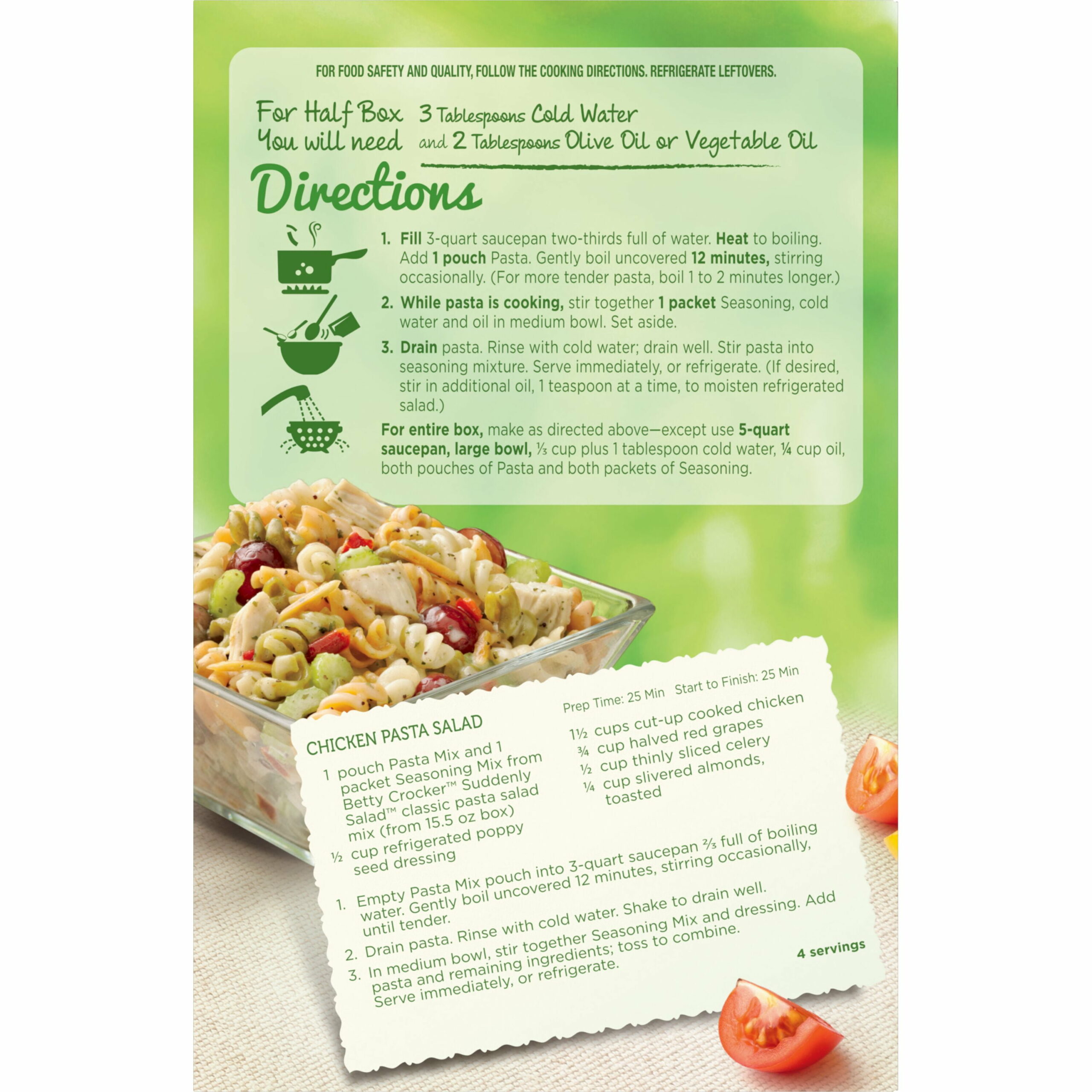 Suddenly Salad Classic Seasoning Recipe