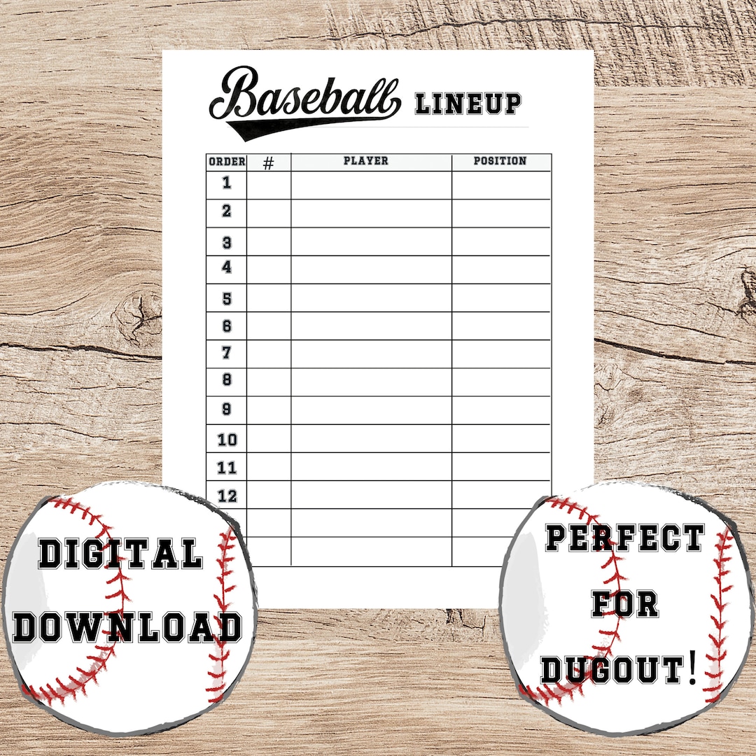 Baseball Equipment Check In And Out List Template