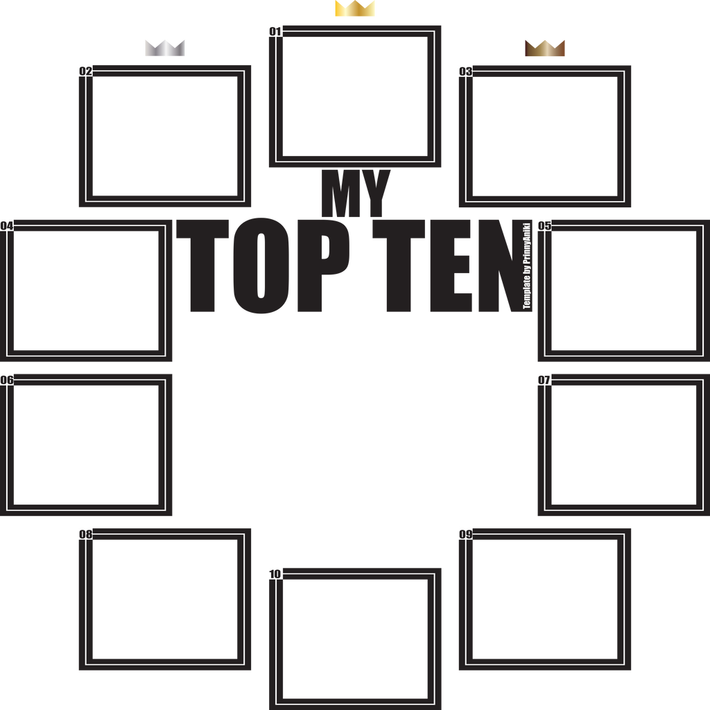 Blank Top 10 List Template