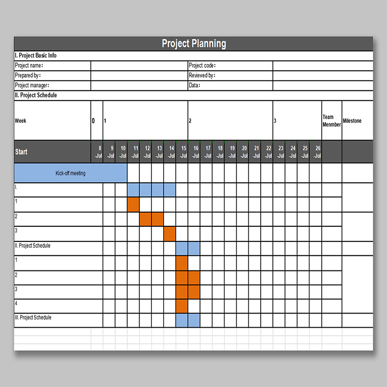 Construction Project Task List Template