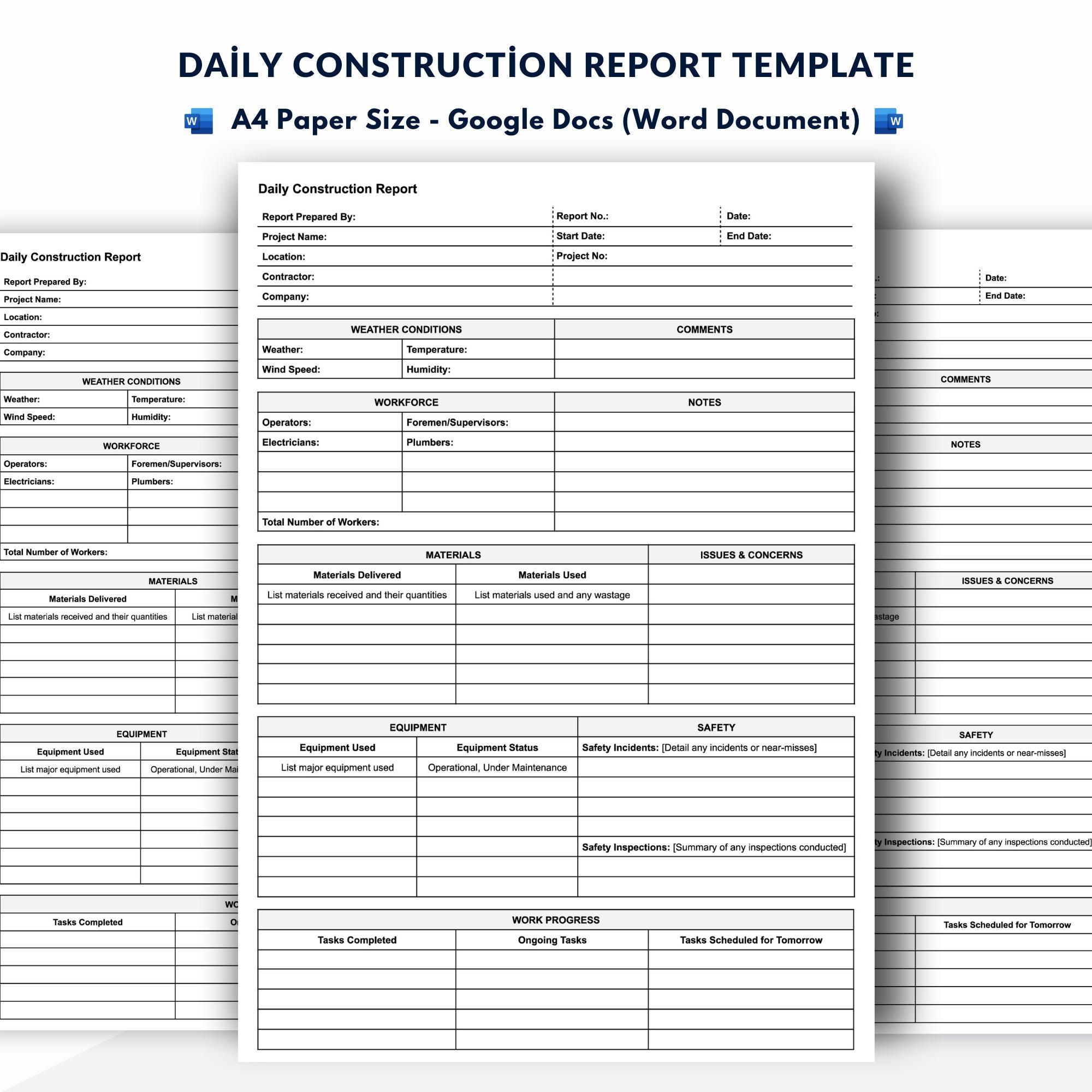 Construction To Do List Template