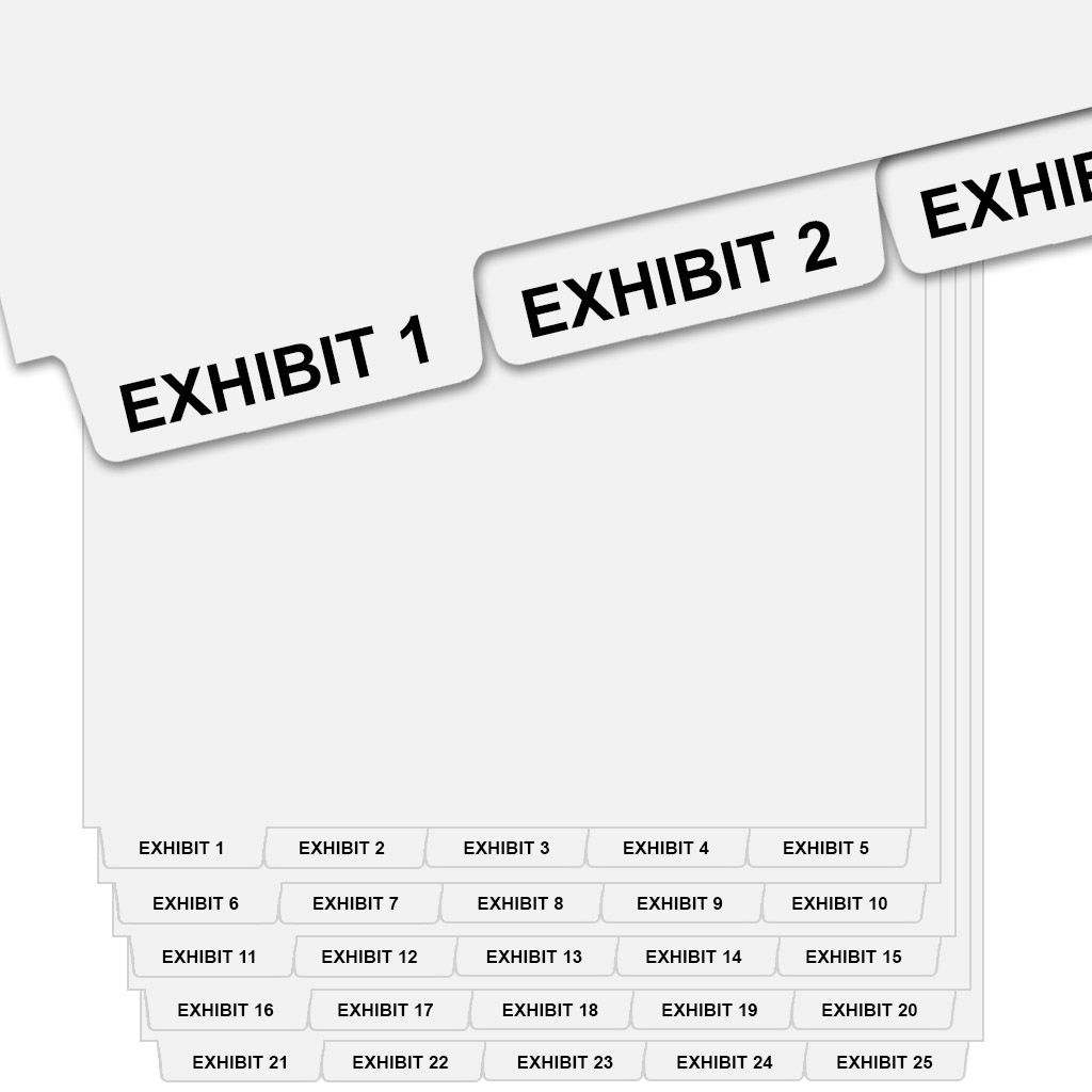 Court Exhibit List Template Oregon