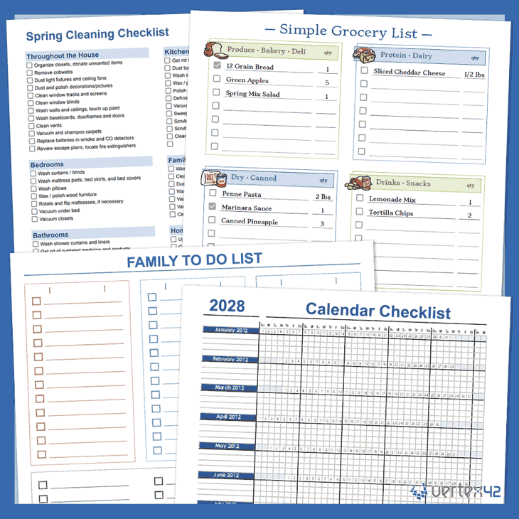 Daily Check Off List Template