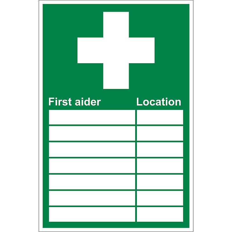 First Aid Officer List Template