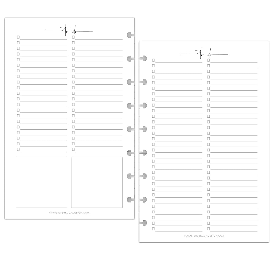 Levenger To Do List Template