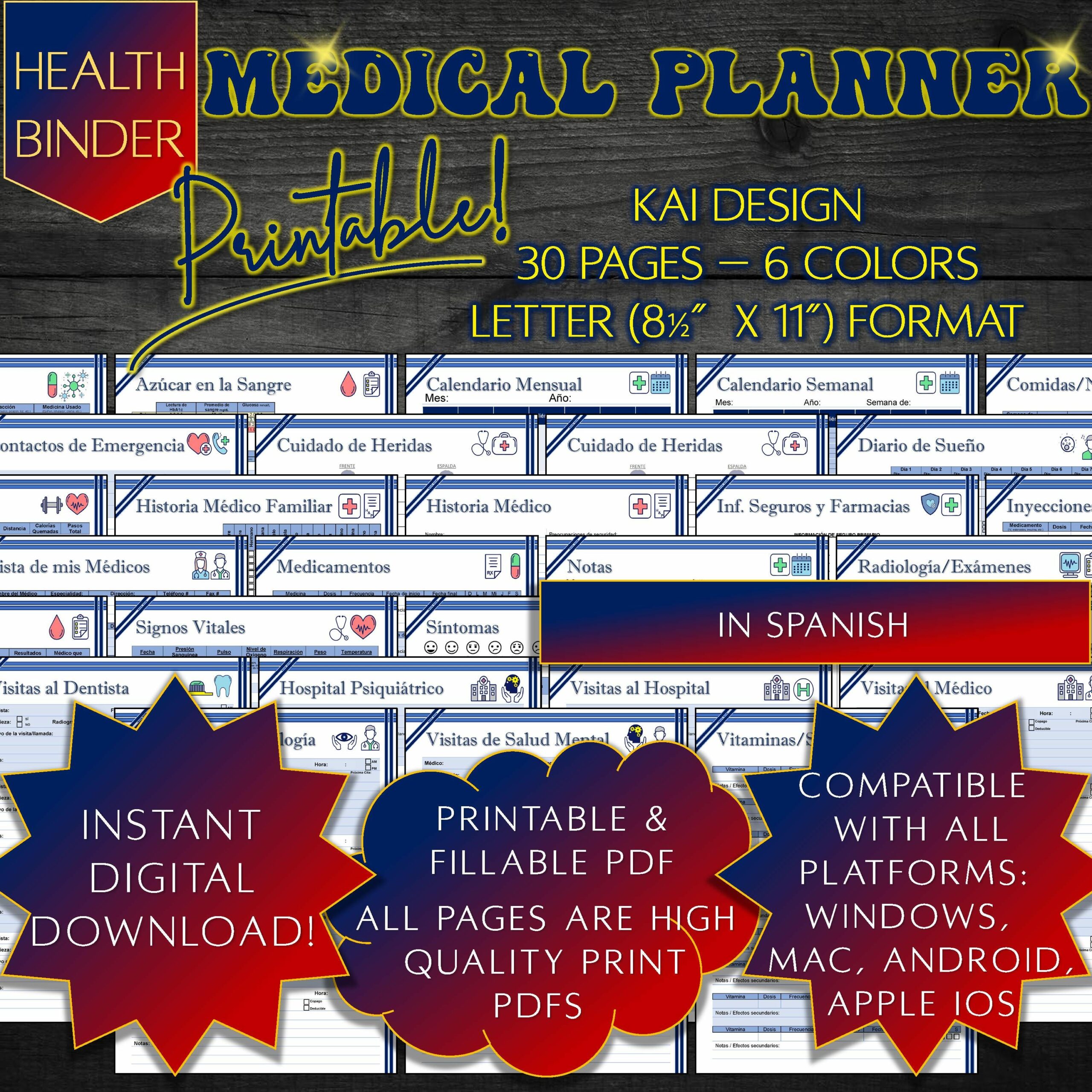 Medication List Template In Spanish