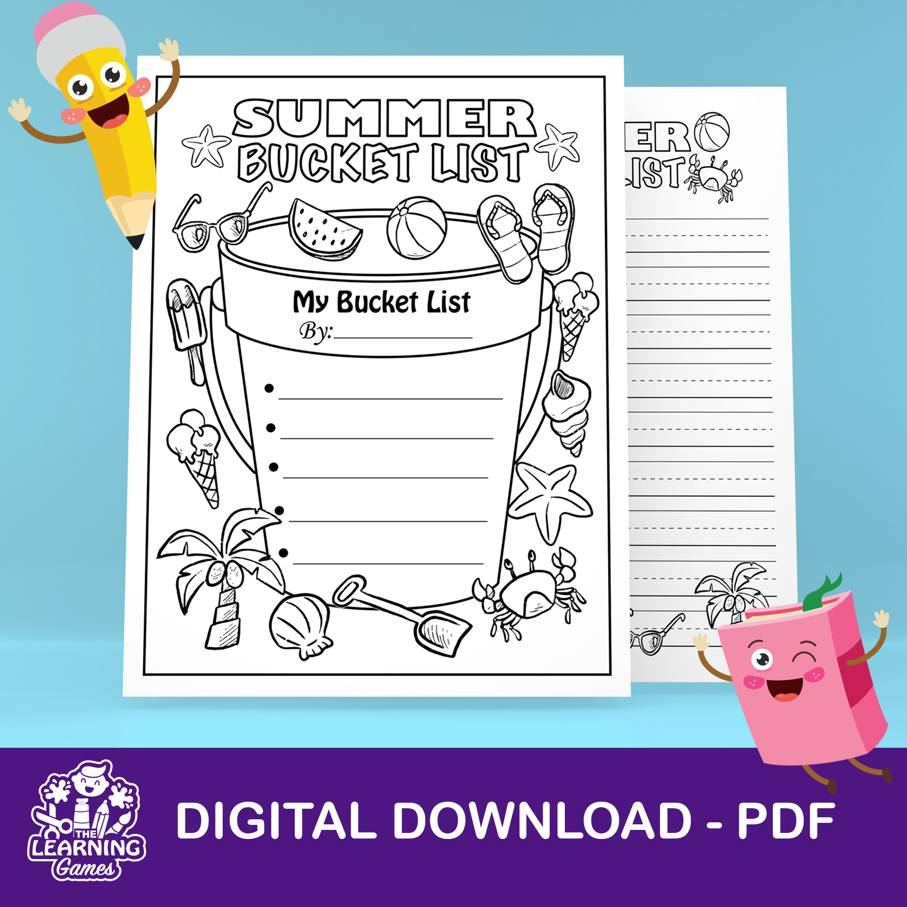 My Summer Bucket List Template