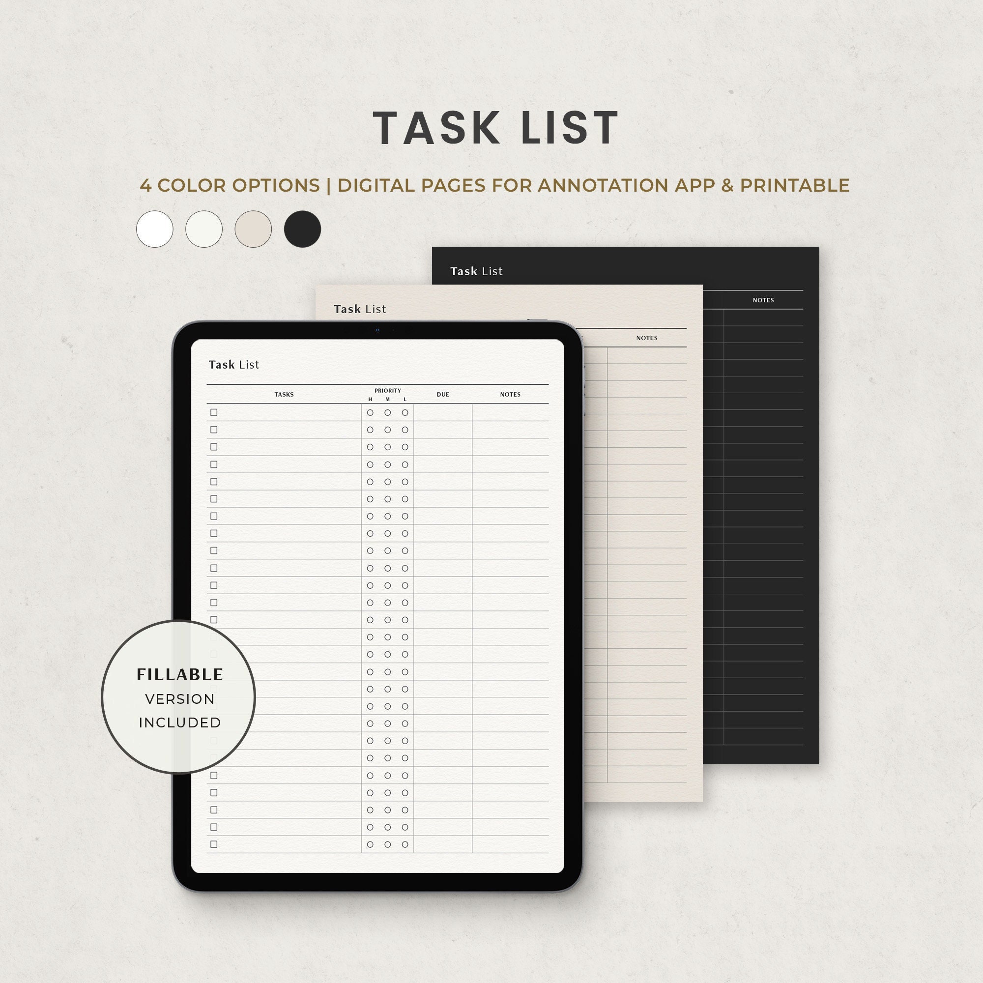 Notability To Do List Template