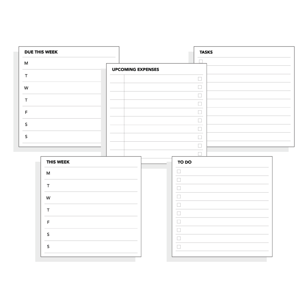 Post It Note To Do List Template