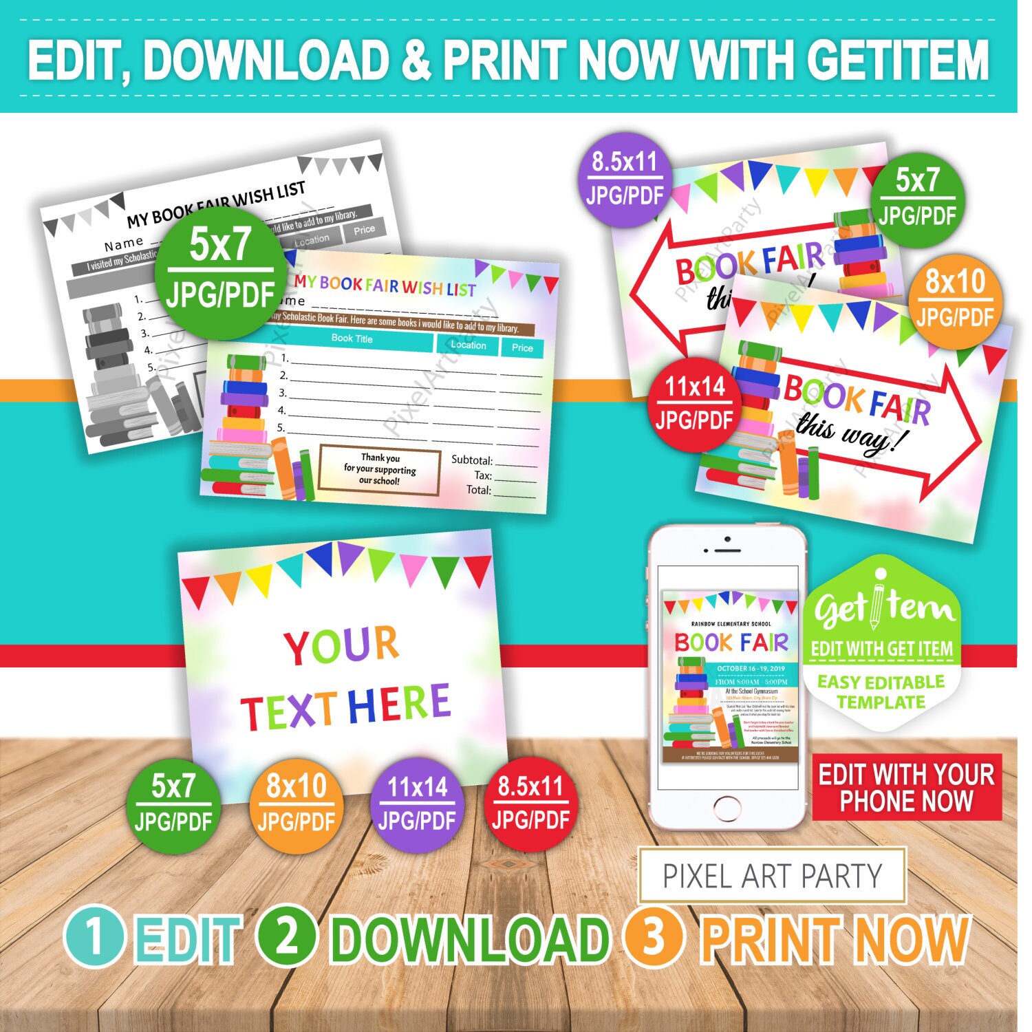 Scholastic Book Fair Student Wish List Template