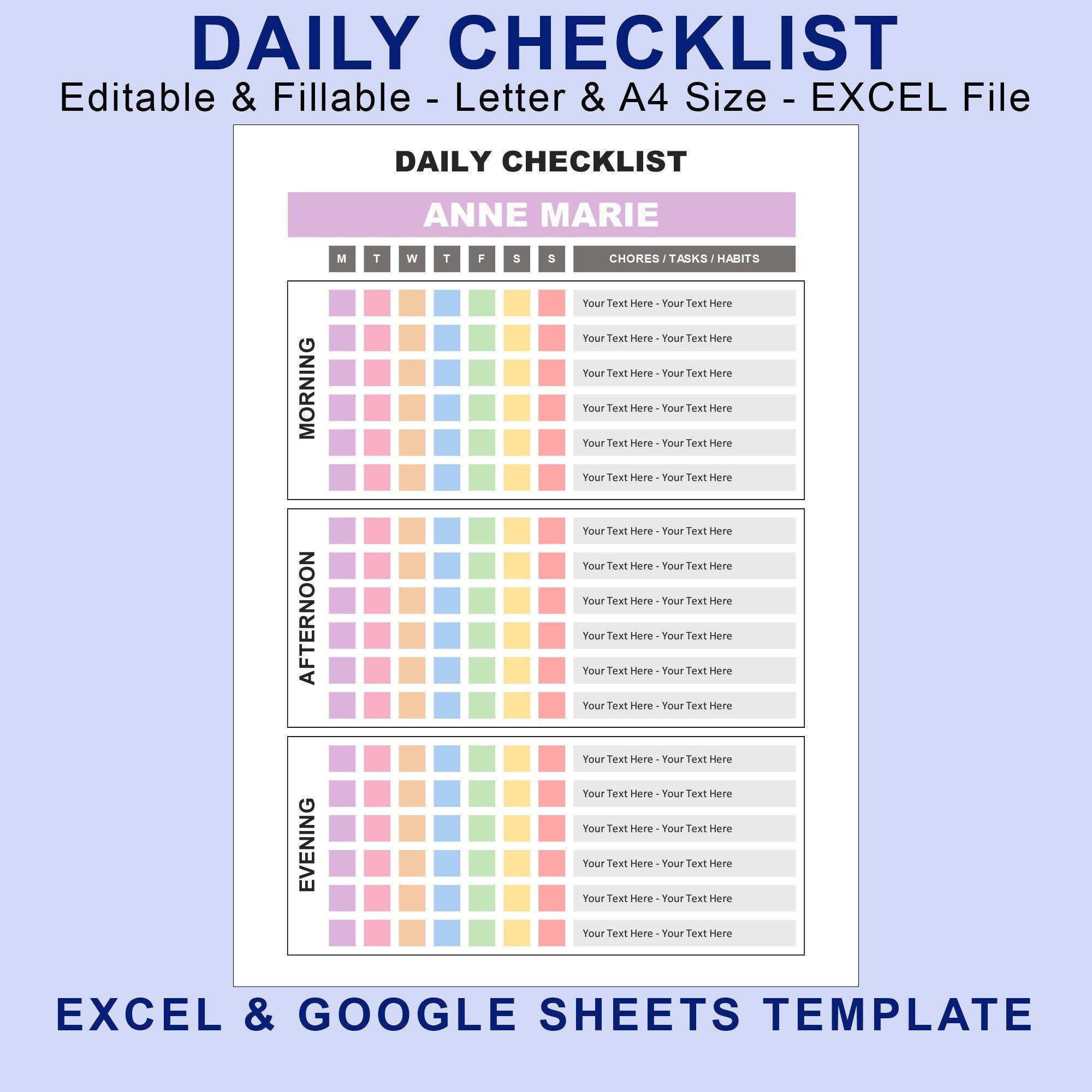 Teen To Do List Template