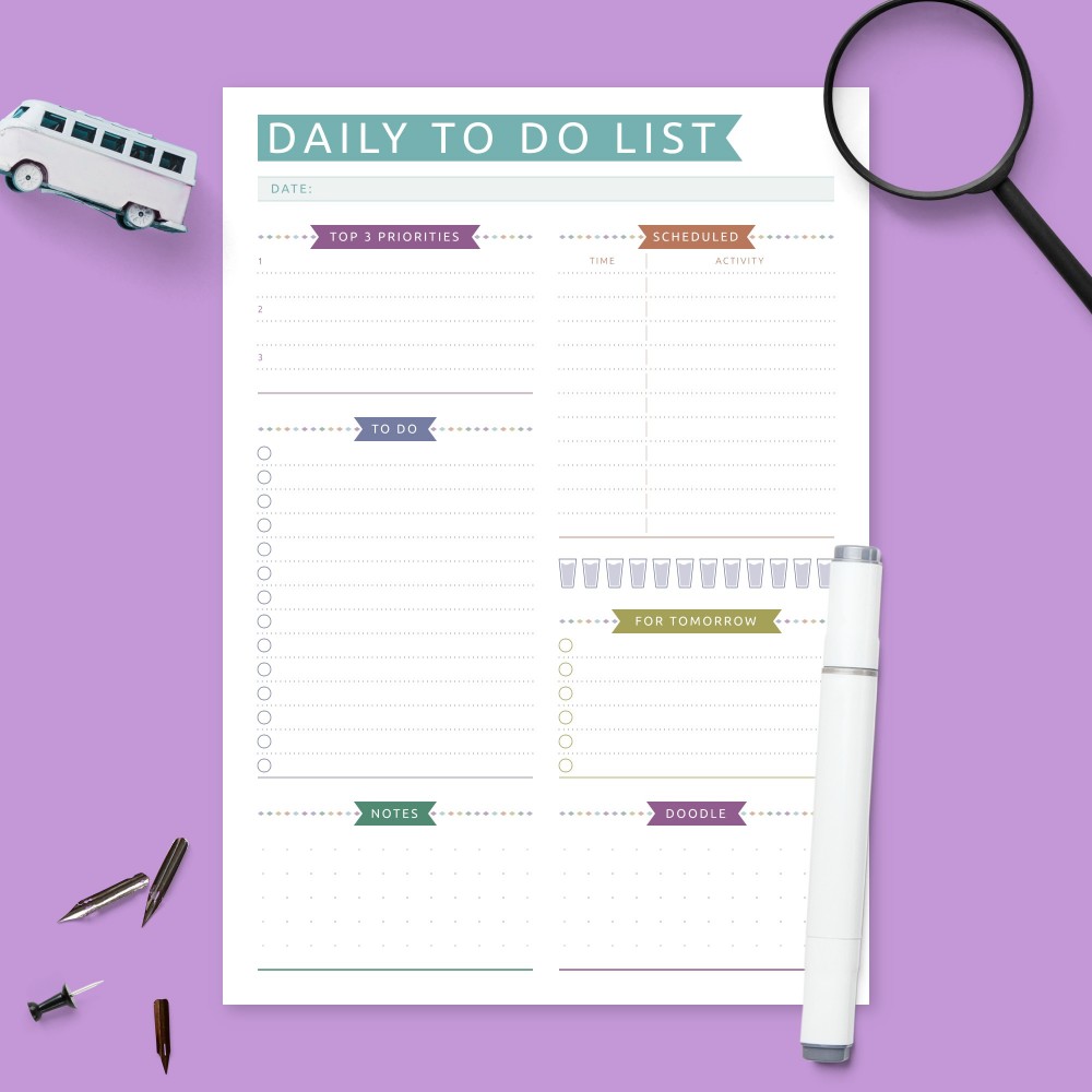 Time Management To Do List Template