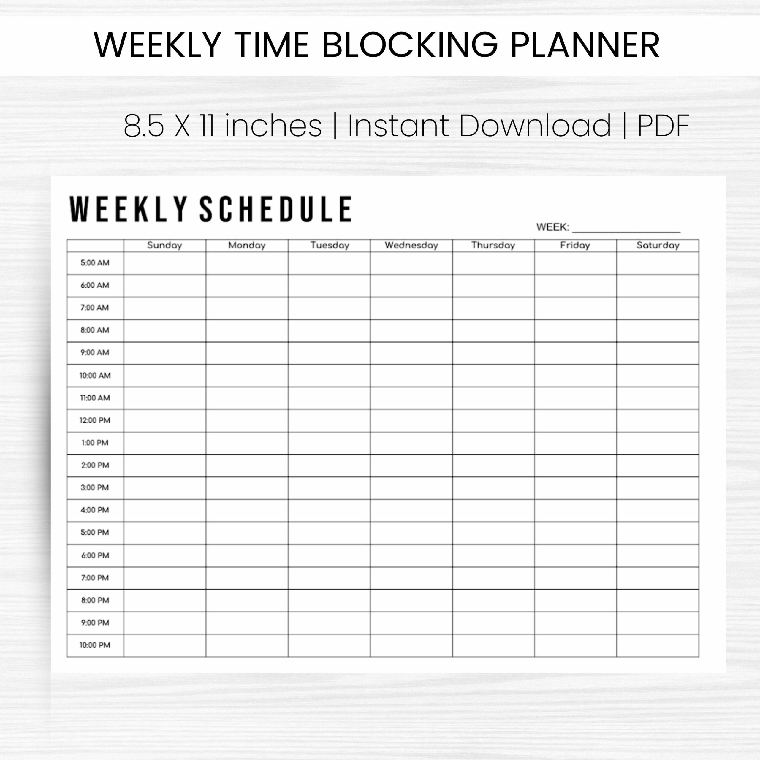 Time To Hustle List Template