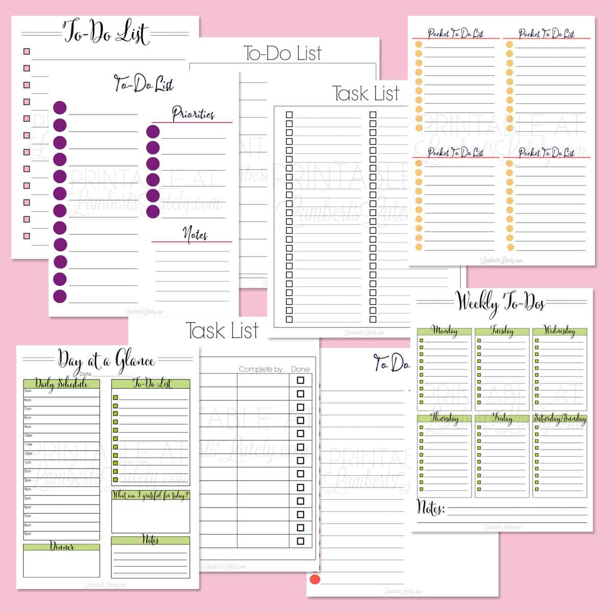 Work To Do List Template